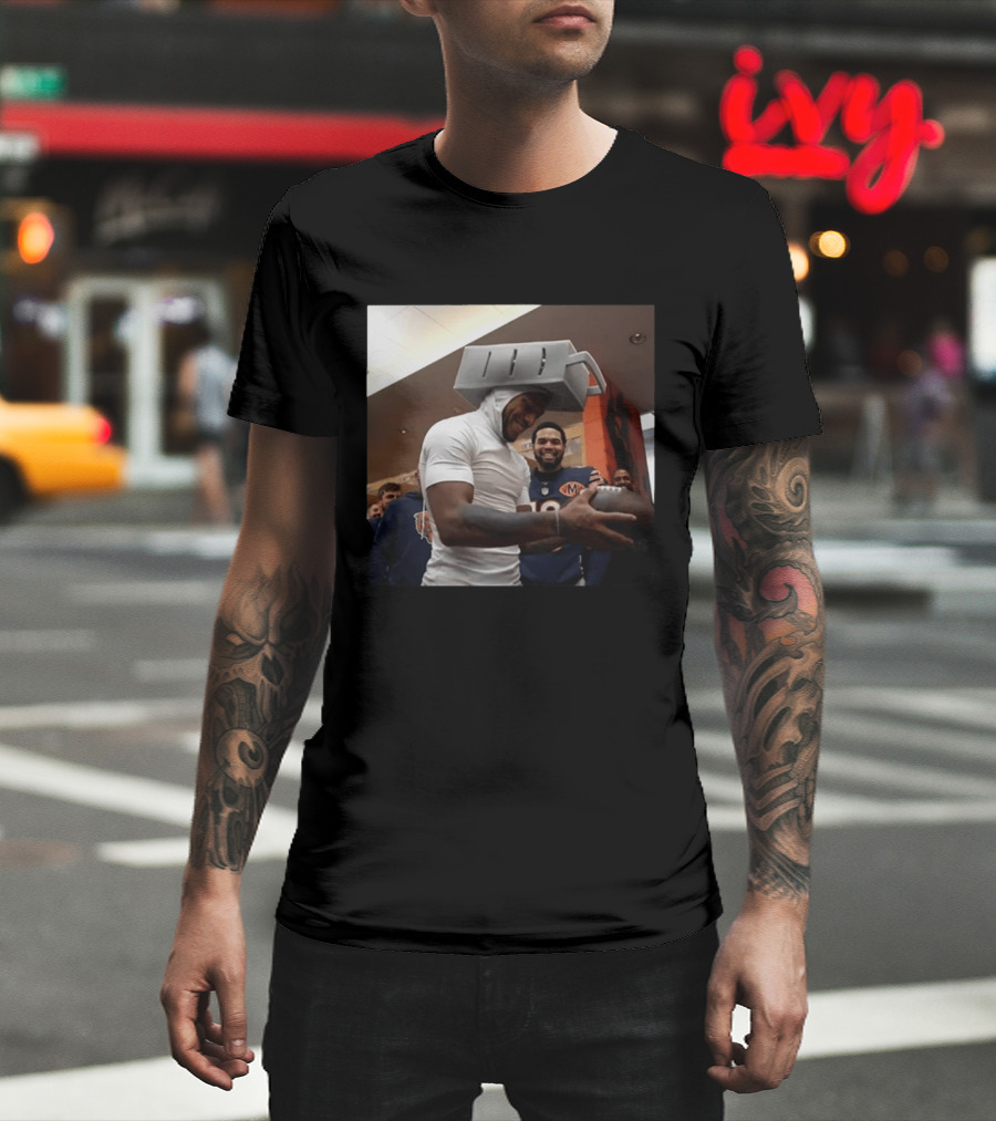 DJ Moore Cheese Grater Hat Fun Moment T-Shirt