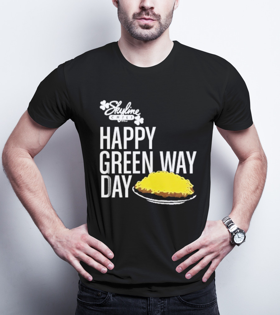 Skyline Chili Happy Green Way Day Cheese Coney Celebration T-Shirt