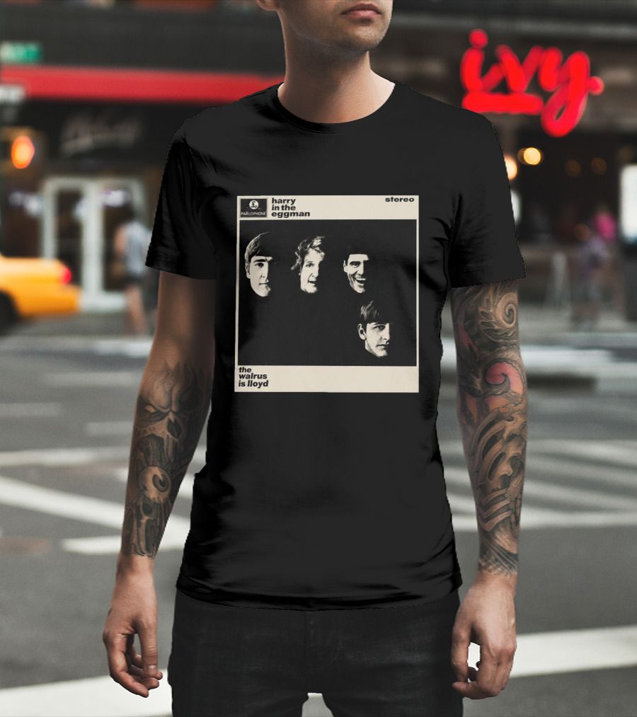 Parlophone Harry In The Eggman The Walrus Is Lloyd Stereo T-Shirt