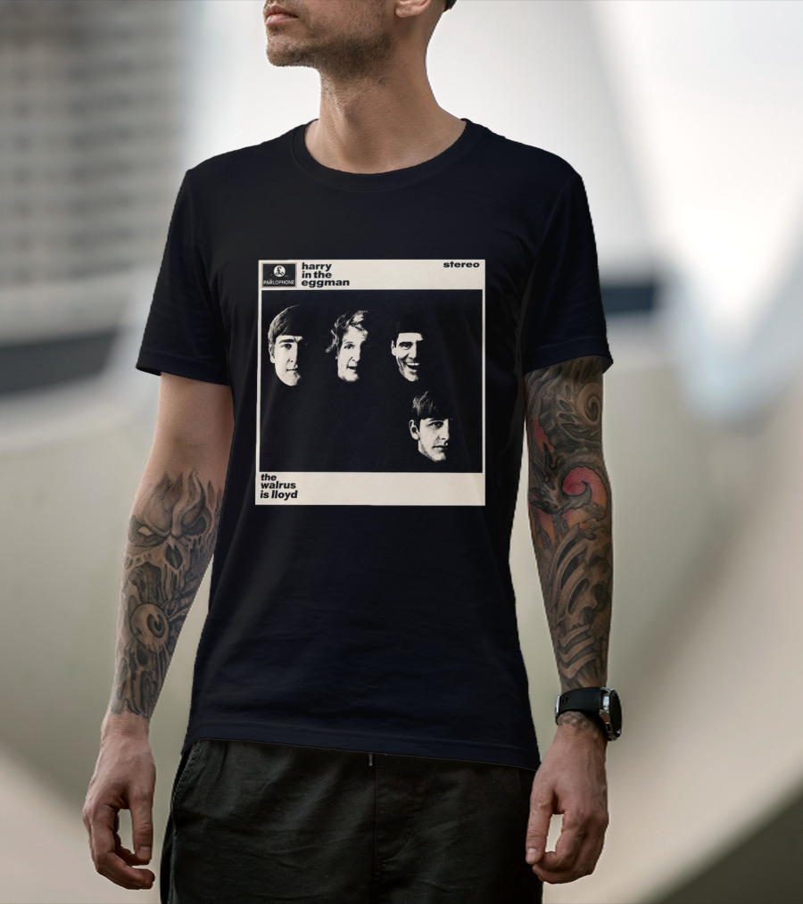 Parlophone Harry In The Eggman The Walrus Is Lloyd Stereo T-Shirt
