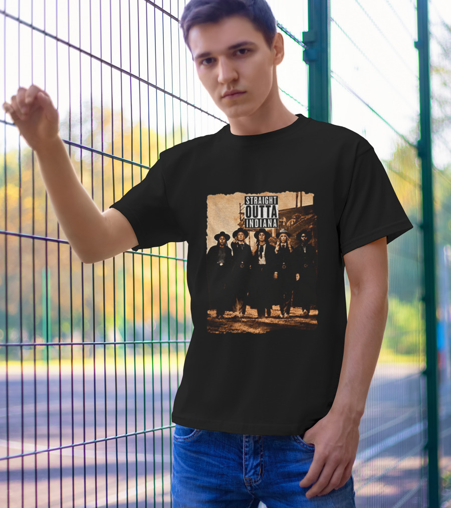 Sophie Cunningham Caitlin Clark Indiana Fever Basketball Feverstone Straight Outta Indiana 2026 T-Shirt