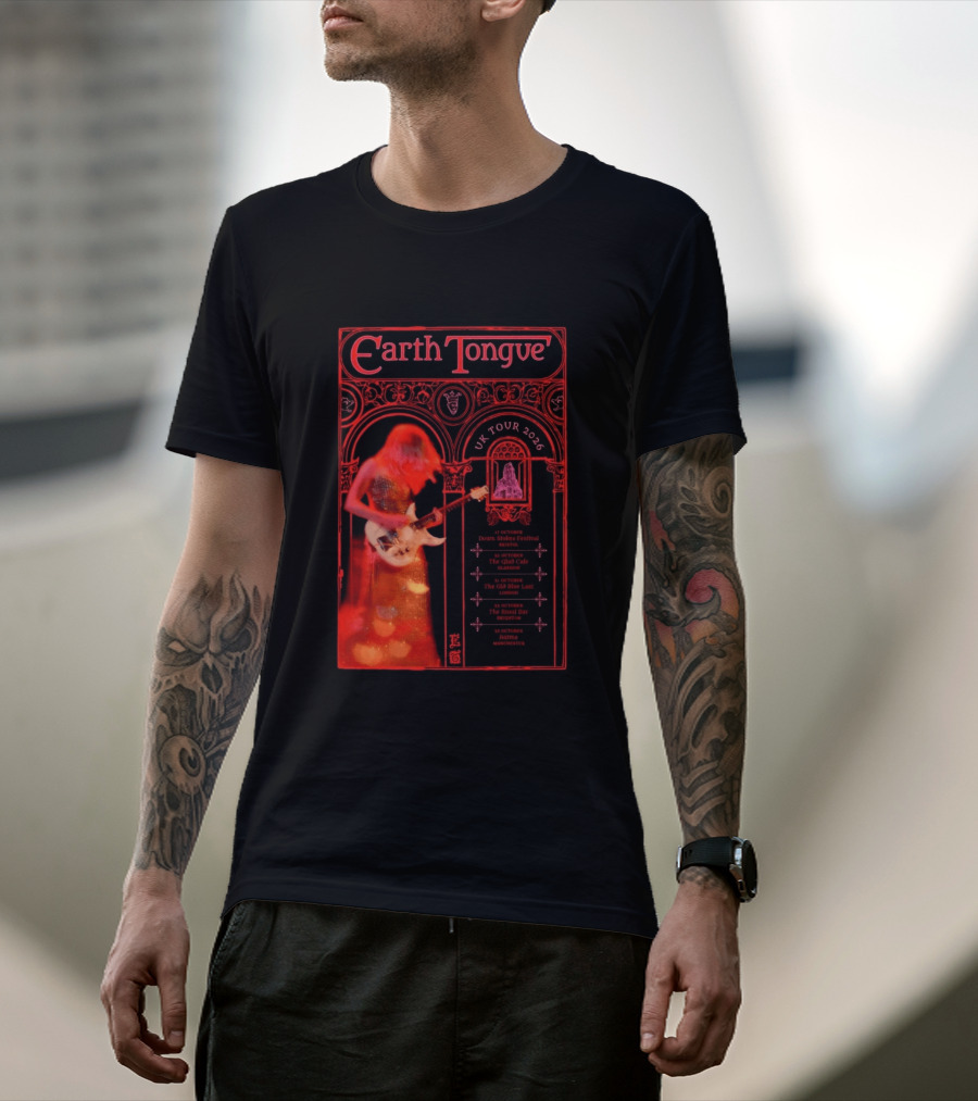 Earth Tongue UK Tour 2026 Down Stokes Festival Bristol Gilded Gothic Artistry T-Shirt