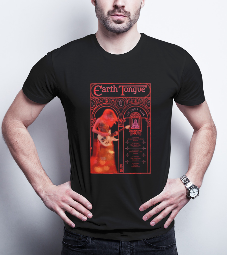 Earth Tongue UK Tour 2026 Down Stokes Festival Bristol Gilded Gothic Artistry T-Shirt