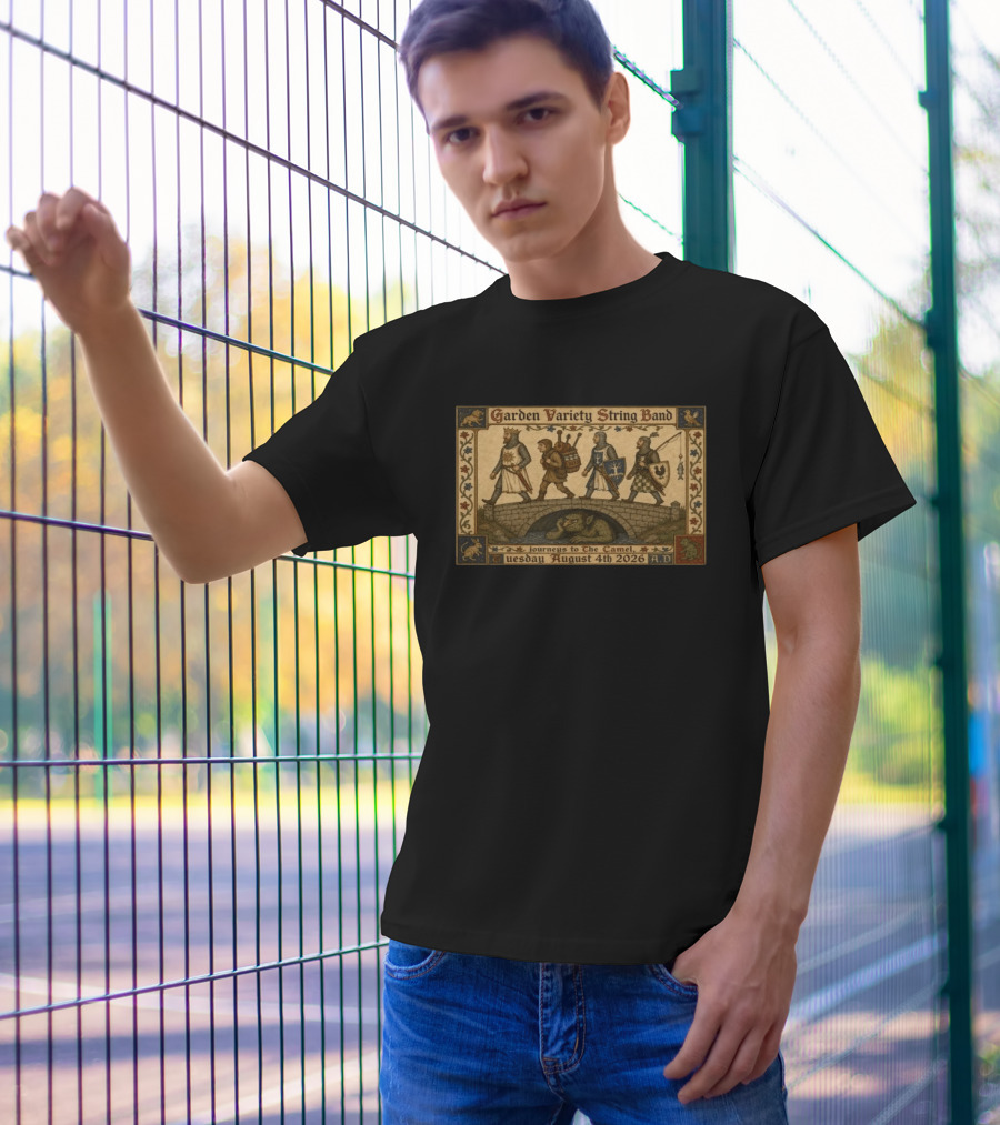 Garden Variety String Band Journeys To The Camel Richmond VA August 4 2026 A.D. T-Shirt
