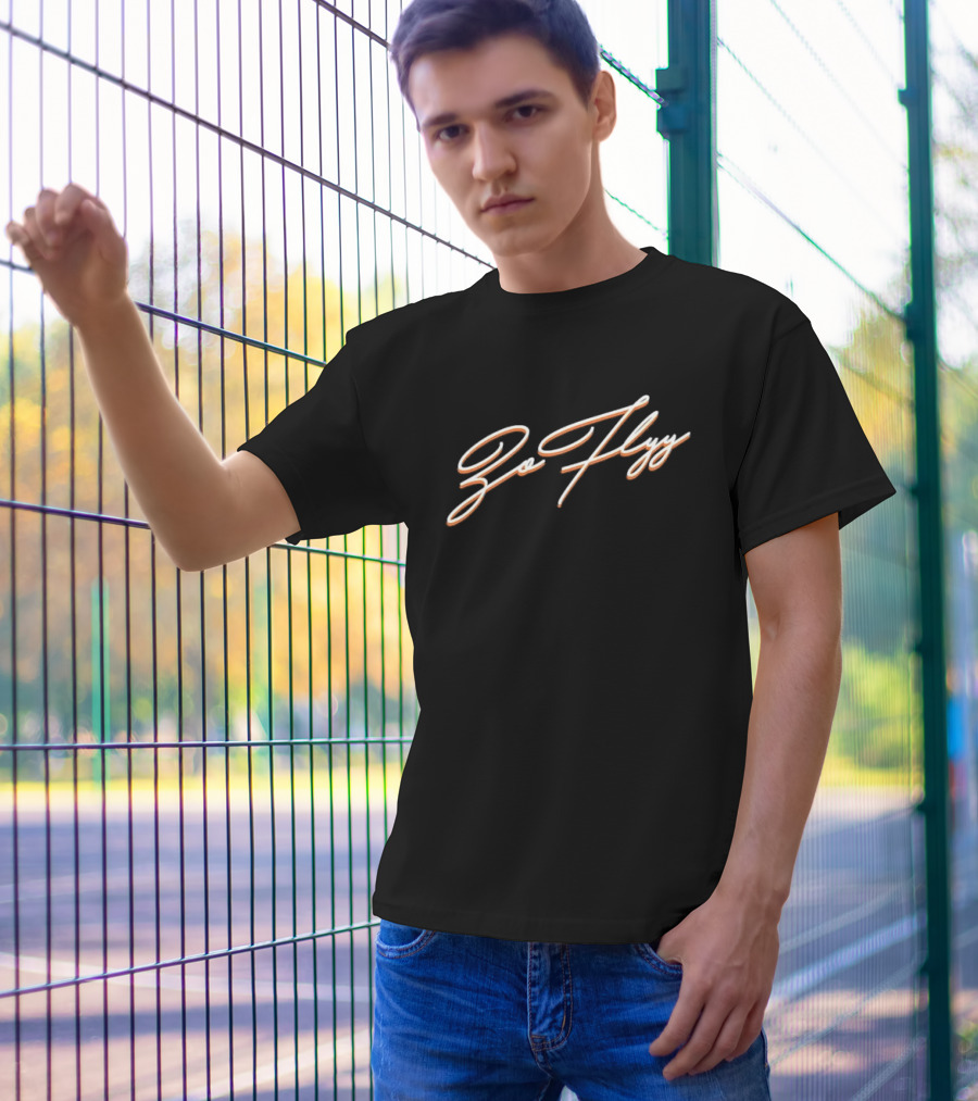 Go Flyy Script Bold Cursive T-Shirt