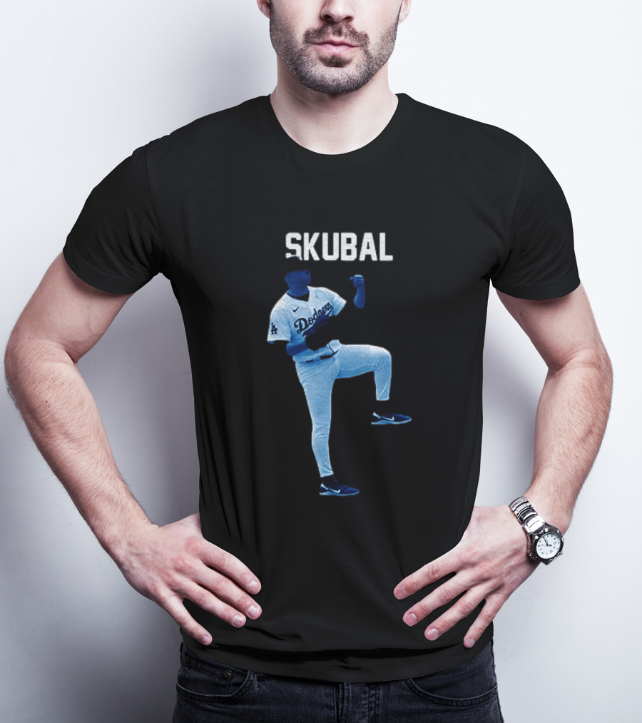 Los Angeles Dodgers Tarik Skubal 29 MLB Baseball 2026 Gradient T-Shirt