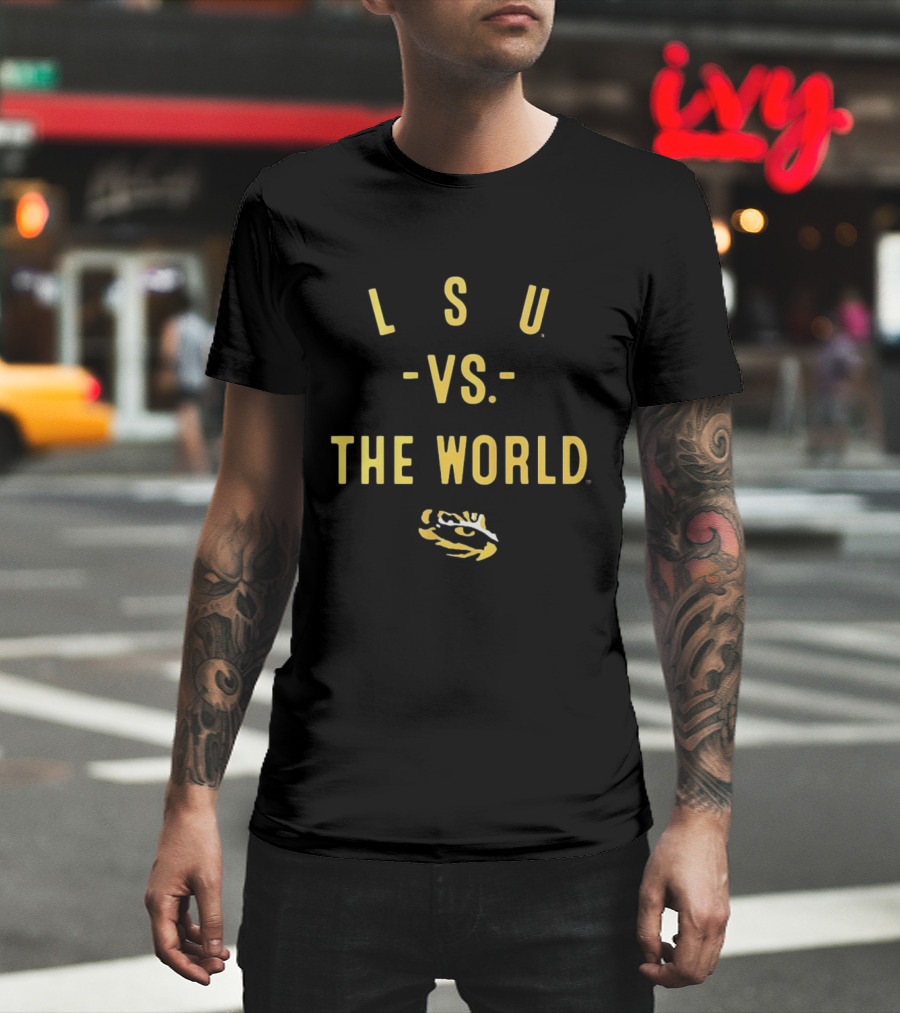 LSU Tigers Vs The World 2026 College Football Rivalry T-Shirt