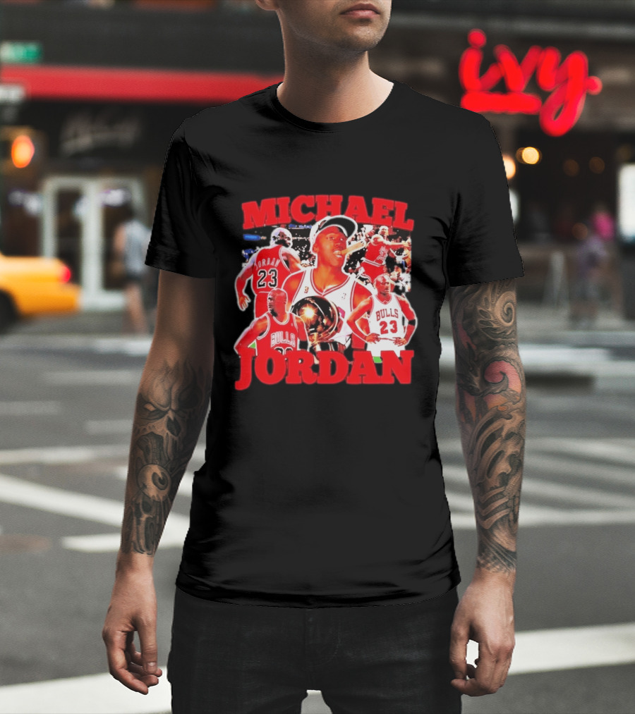 Michael Jordan Chicago Bulls 23 Basketball Legend NBA Champion T-Shirt
