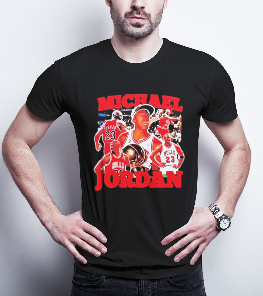 Michael Jordan Chicago Bulls 23 Basketball Legend NBA Champion T-Shirt