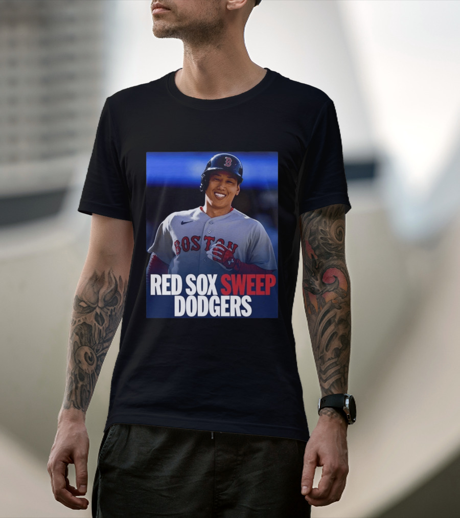 Boston Red Sox Sweep Dodgers Victory Celebration 2026 T-Shirt