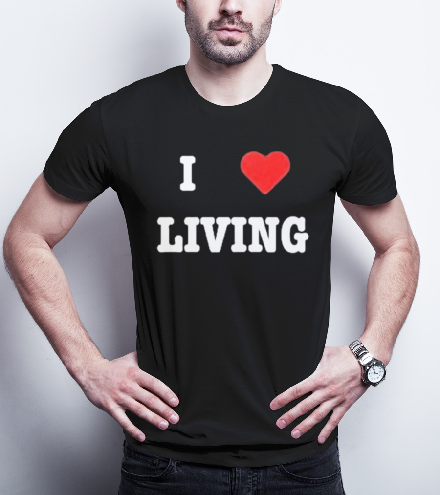 Mxdvs I Love Living Heart T-Shirt