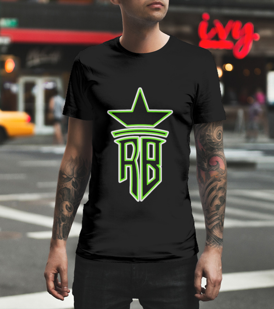 Roland Banks RB Star Logo Neon Green T-Shirt