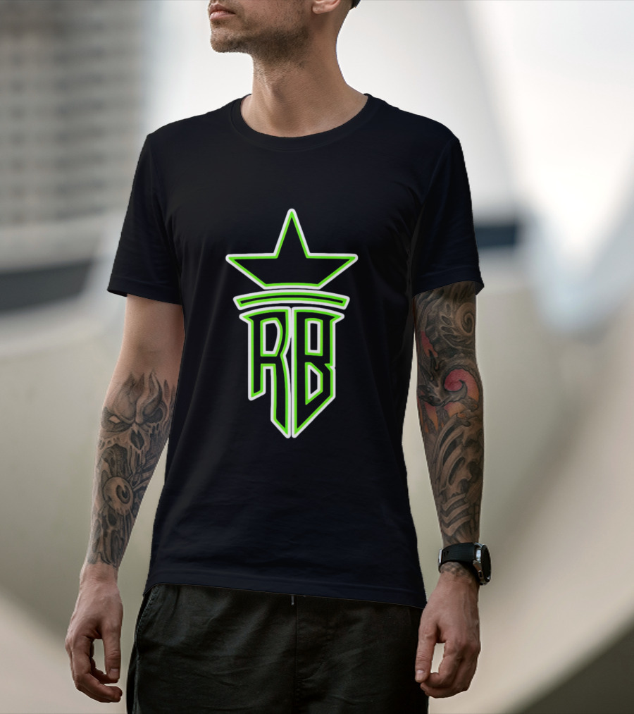 Roland Banks RB Star Logo Neon Green T-Shirt