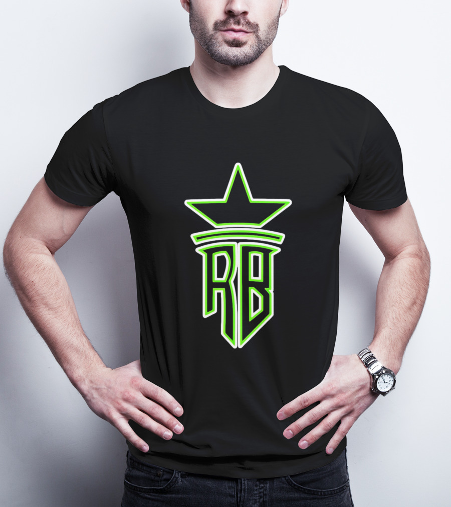 Roland Banks RB Star Logo Neon Green T-Shirt