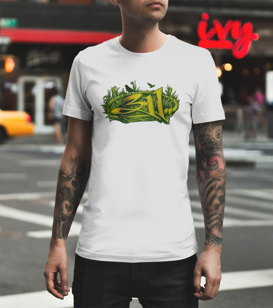 311 Band 2026 Summer Tour Green Nature T-Shirt