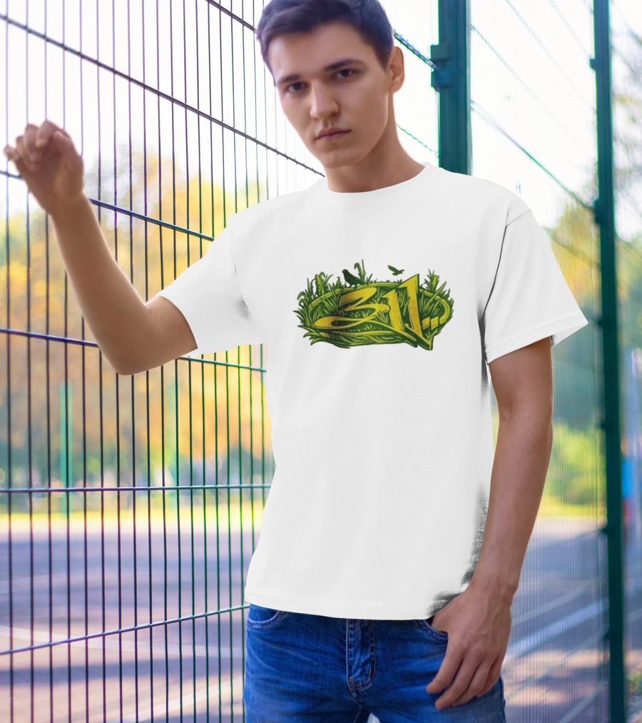 311 Band 2026 Summer Tour Green Nature T-Shirt