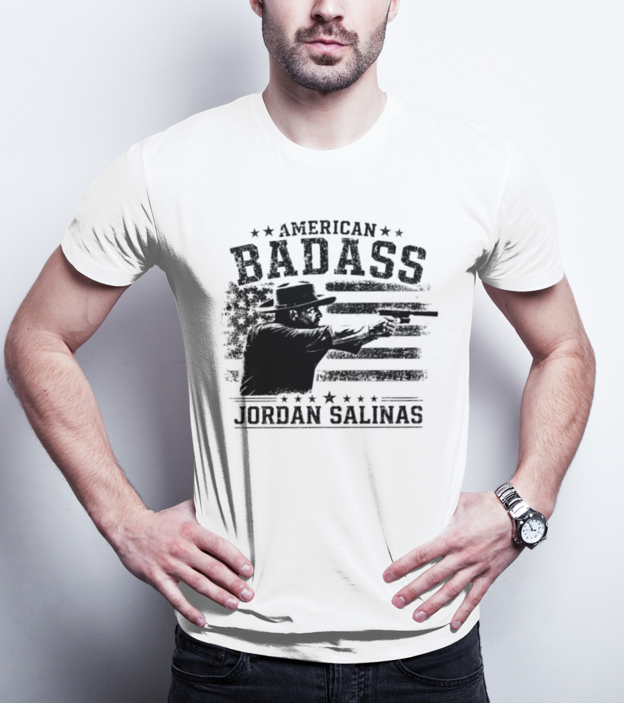American Badass Jordan Salinas True Patriot USA Flag T-Shirt
