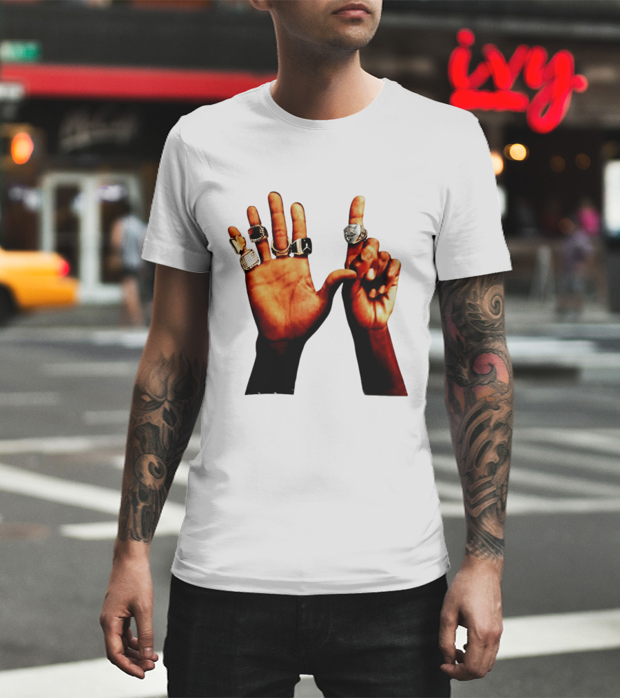 Carlos Alcaraz Championship Rings NBA Jordan Rolex Iconic Hands T-Shirt