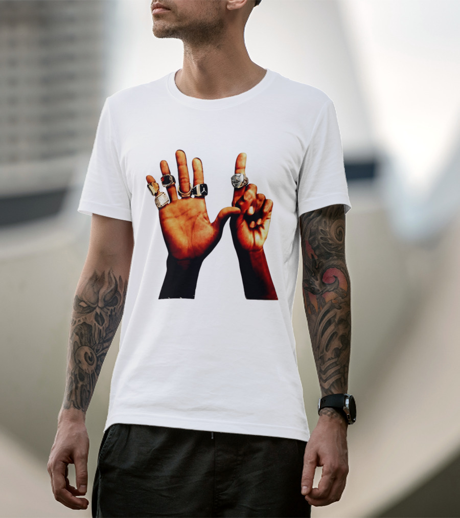 Carlos Alcaraz Championship Rings NBA Jordan Rolex Iconic Hands T-Shirt