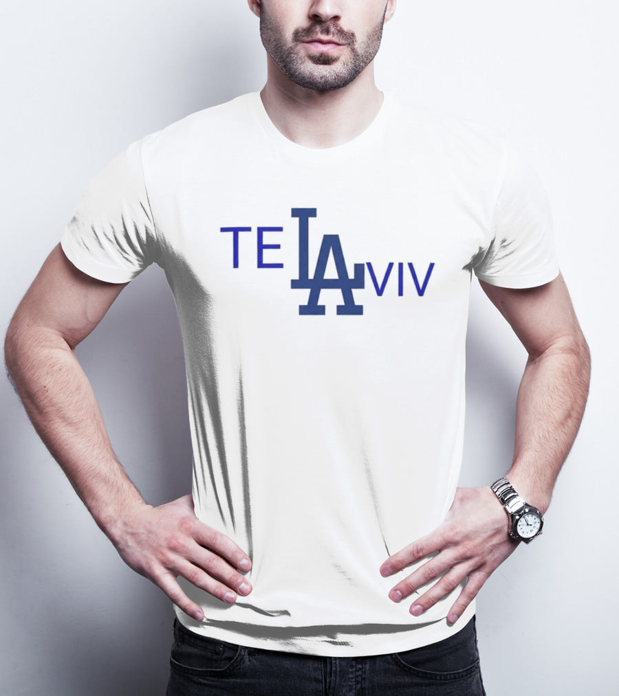 Los Angeles Dodgers Tel Aviv 2026 LA Logo Baseball Connection T-Shirt