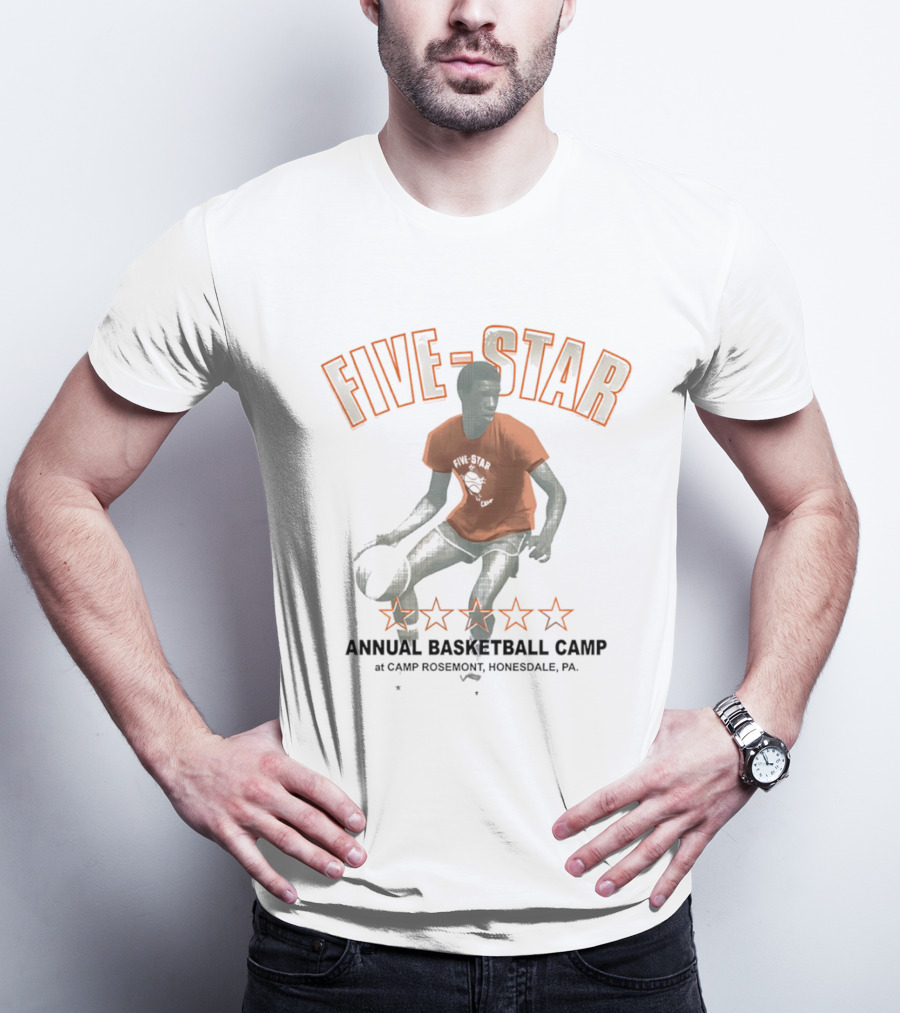FIVE STAR Annual Basketball Camp At Camp Rosemont Honesdale PA T-Shirt