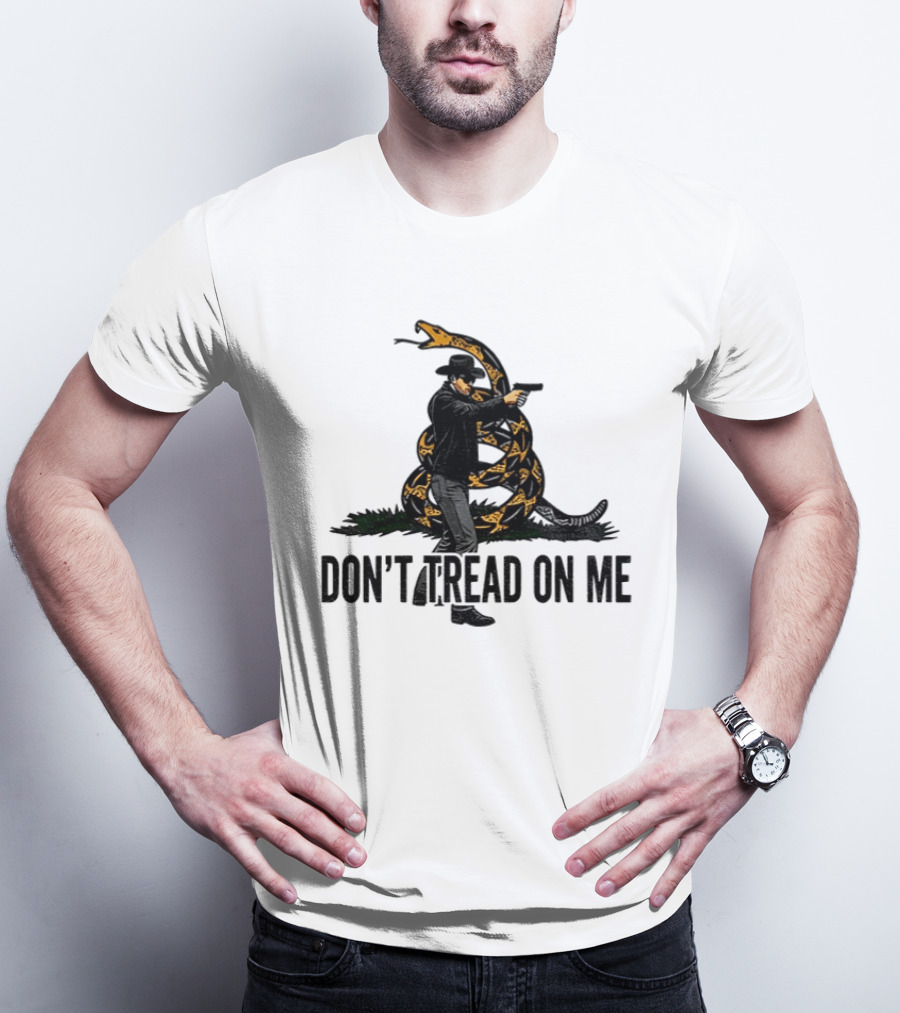 Jordan Salinas Don't Tread On Me Cowboy Snake Stand America T-Shirt