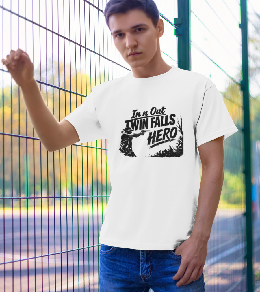 Jordan Salinas In N Out Twin Falls Hero Idaho Political T-Shirt