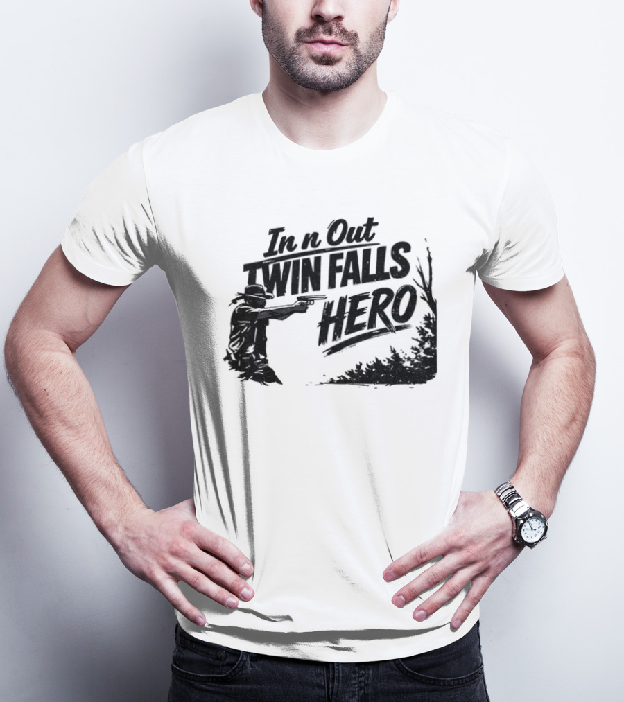 Jordan Salinas In N Out Twin Falls Hero Idaho Political T-Shirt
