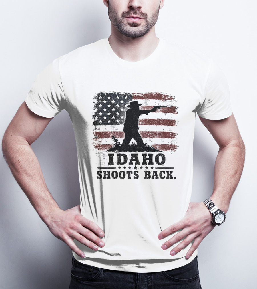 Idaho Shoots Back American Hero Flag T-Shirt
