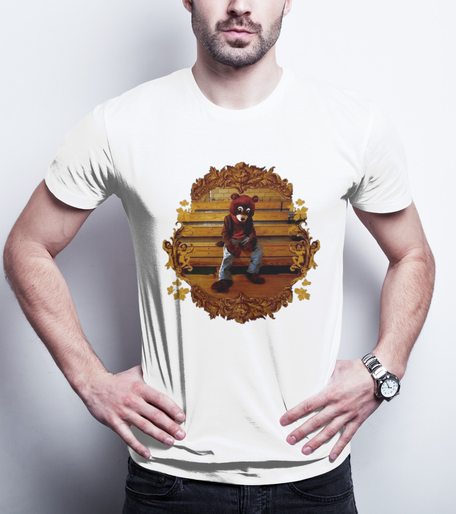 Kanye West The College Dropout Bear Seated In Ornate Frame T-Shirt