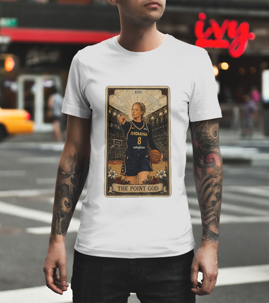 Sophie Cunningham Indiana The Point God XVII Tarot Card Basketball 8 T-Shirt