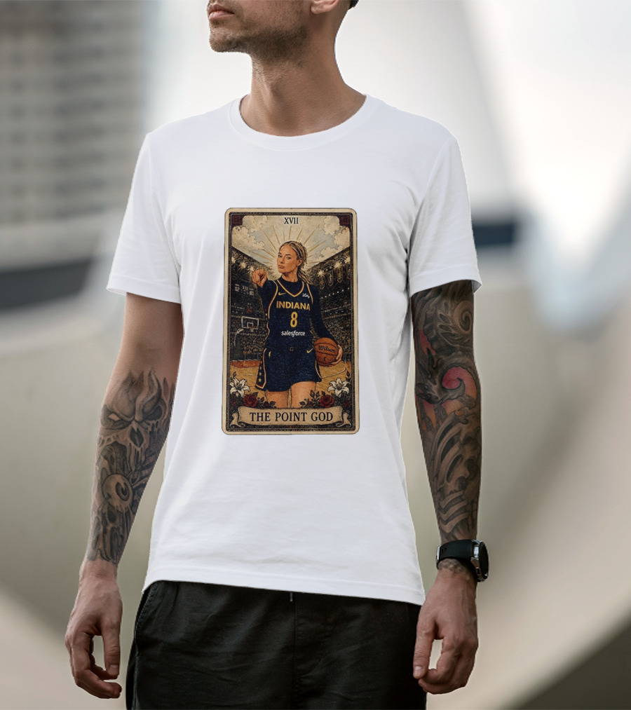Sophie Cunningham Indiana The Point God XVII Tarot Card Basketball 8 T-Shirt
