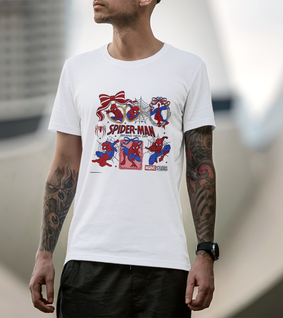 Spider Man Brand New Day Marvel Studios Masked Web Hero Coquette Superhero T-Shirt