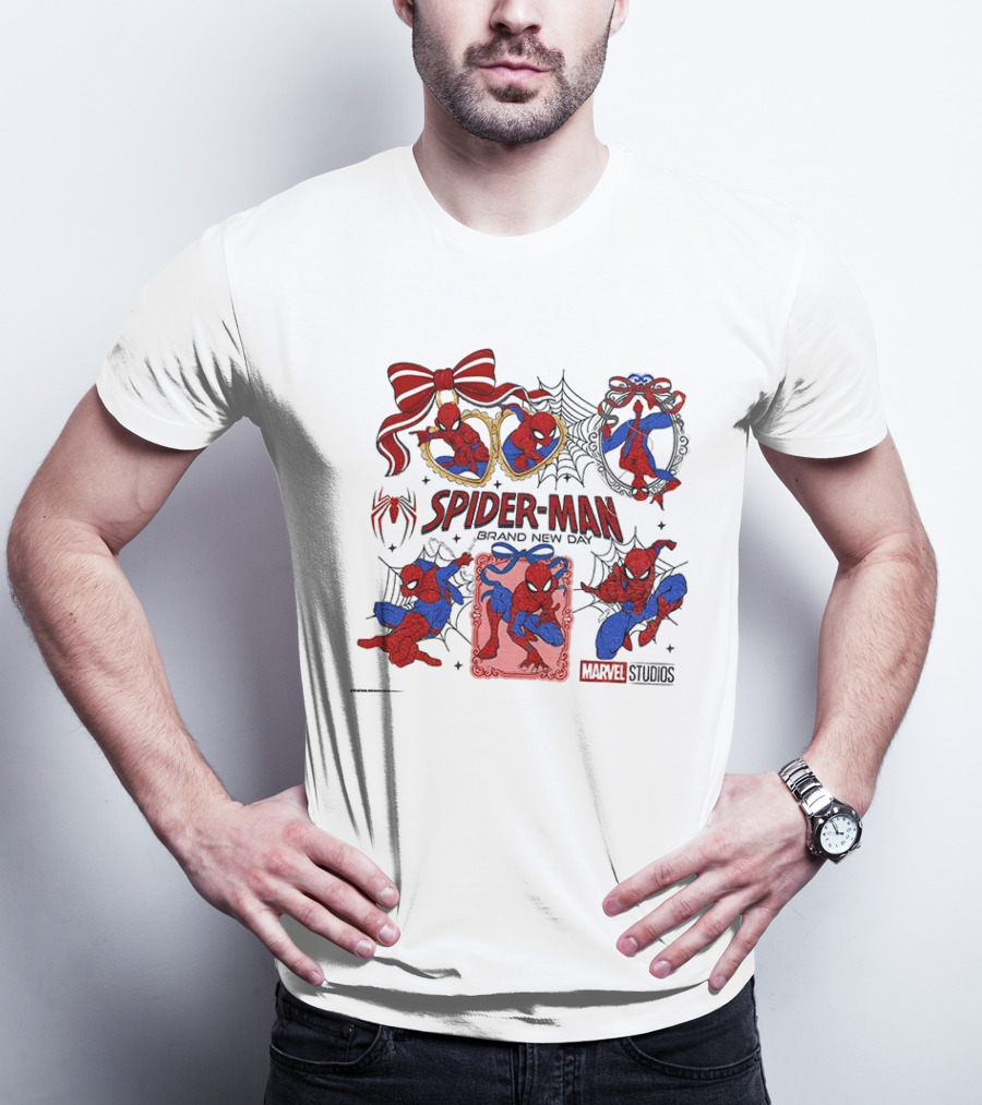 Spider Man Brand New Day Marvel Studios Masked Web Hero Coquette Superhero T-Shirt