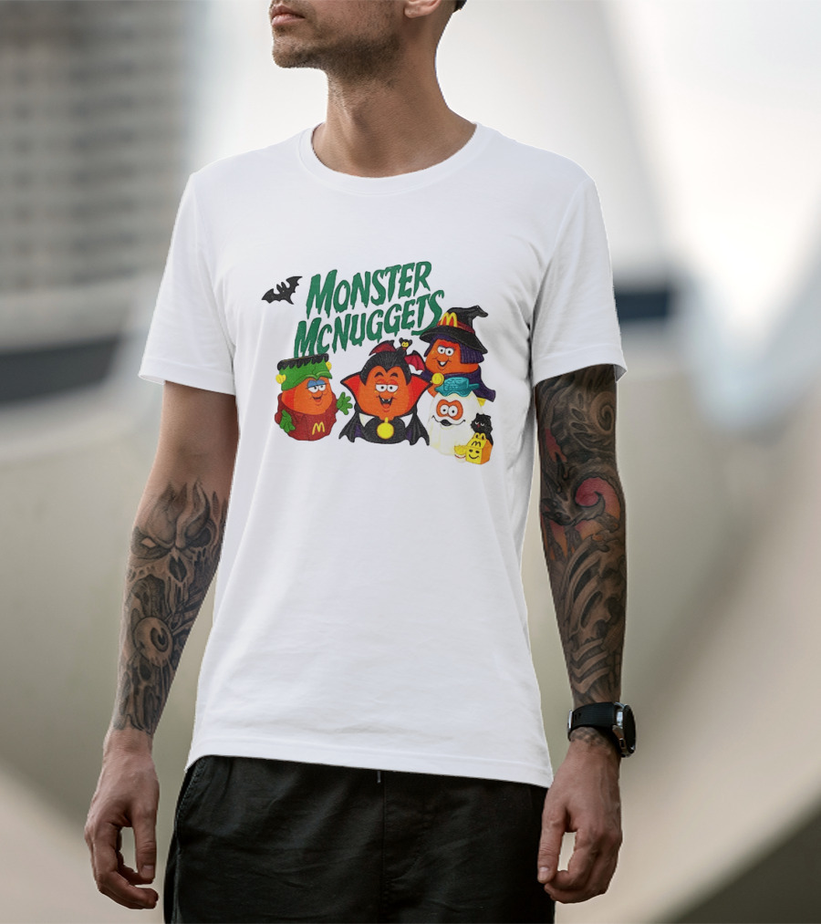 Monster McNuggets Halloween McDonald's Characters T-Shirt