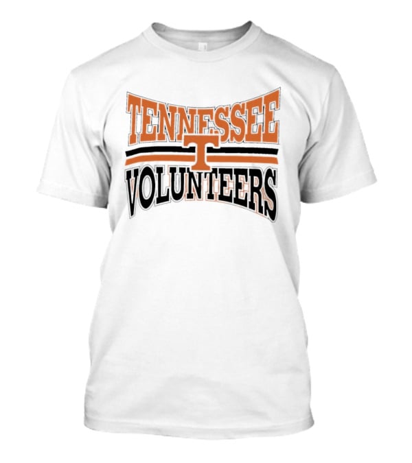 Tennessee Volunteers NCAA Orange Black Arched Block Lettering T-Shirt