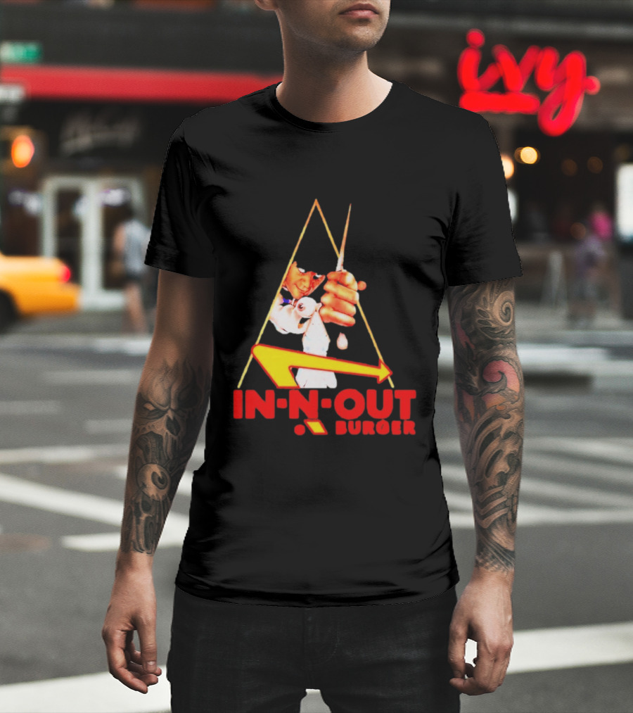 A Work Orange In N Out Burger Logo Mashup T-Shirt