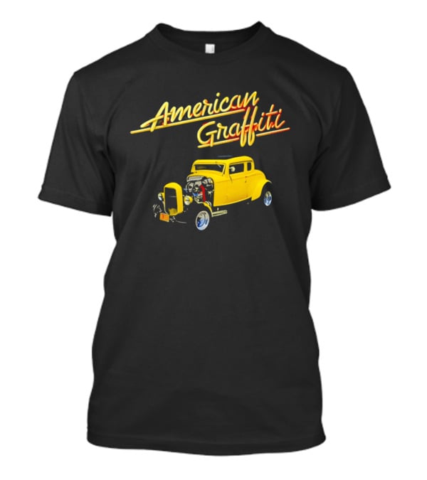 American Graffiti Yellow Deuce Coupe Hot Rod Car T-Shirt