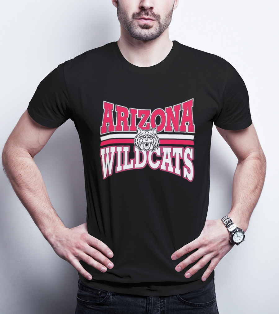 Arizona Wildcats NCAA Head Red White Stripes T-Shirt