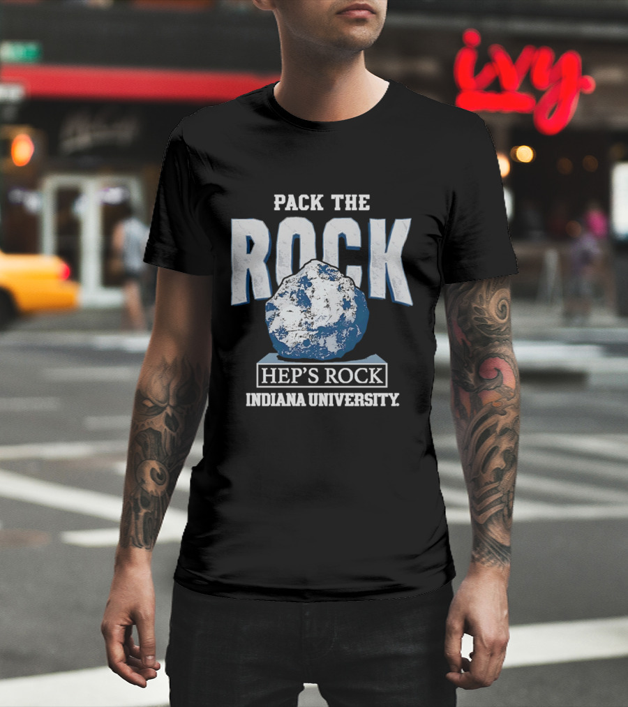 Pack The Rock Hep's Rock Indiana University T-Shirt