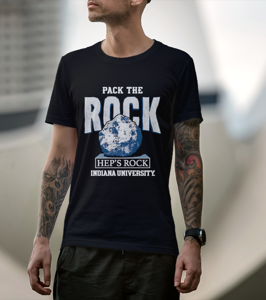 Pack The Rock Hep's Rock Indiana University T-Shirt
