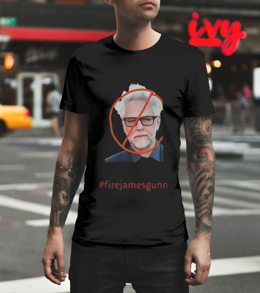 Firejamesgunn Protest James Gunn Director Criticism Controversy T-Shirt