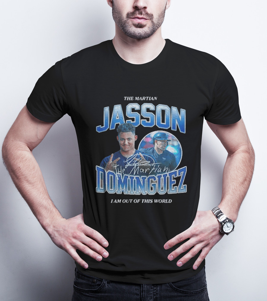 The Martian Jasson Dominguez New York Yankees I Am Out Of This World T-Shirt