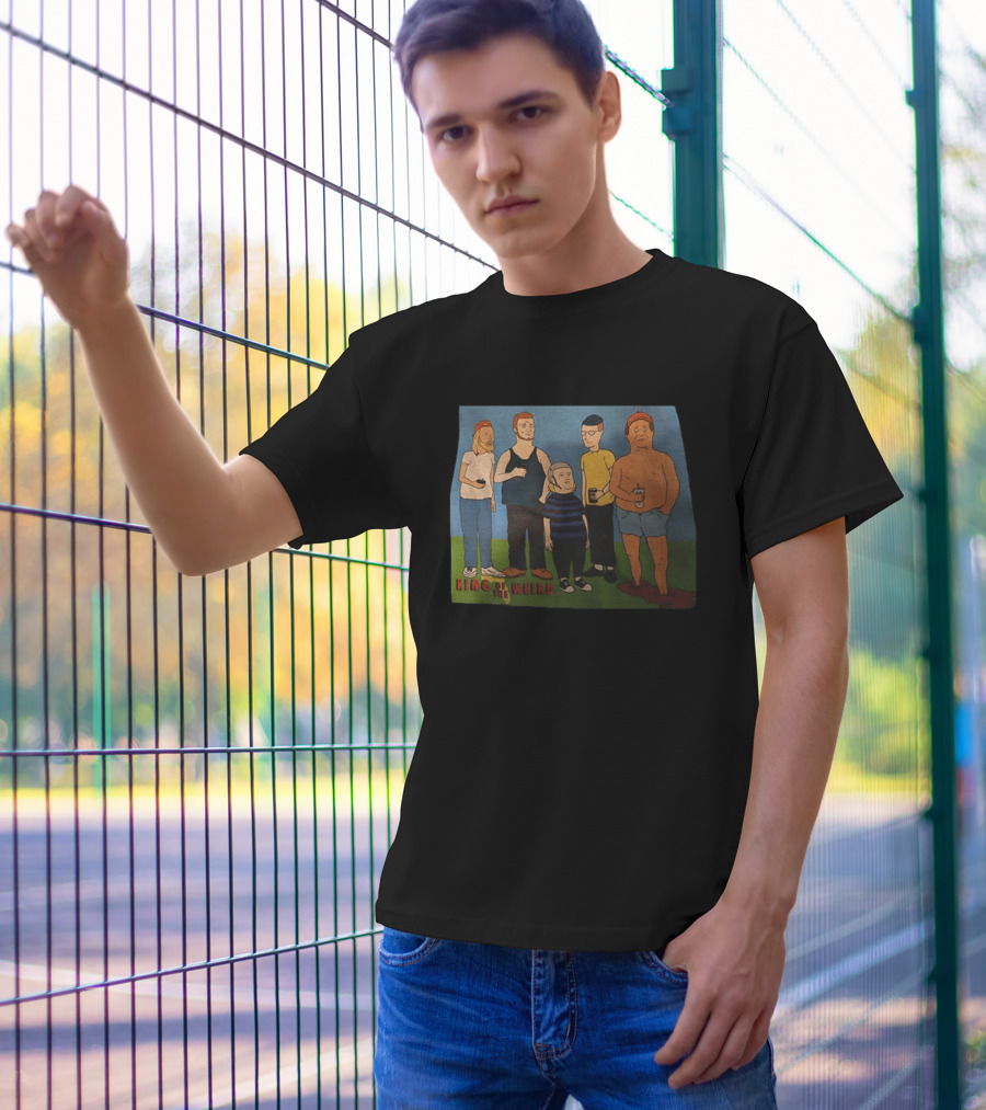 King Of The Weird King Of The Hill Characters Holding Drinks T-Shirt