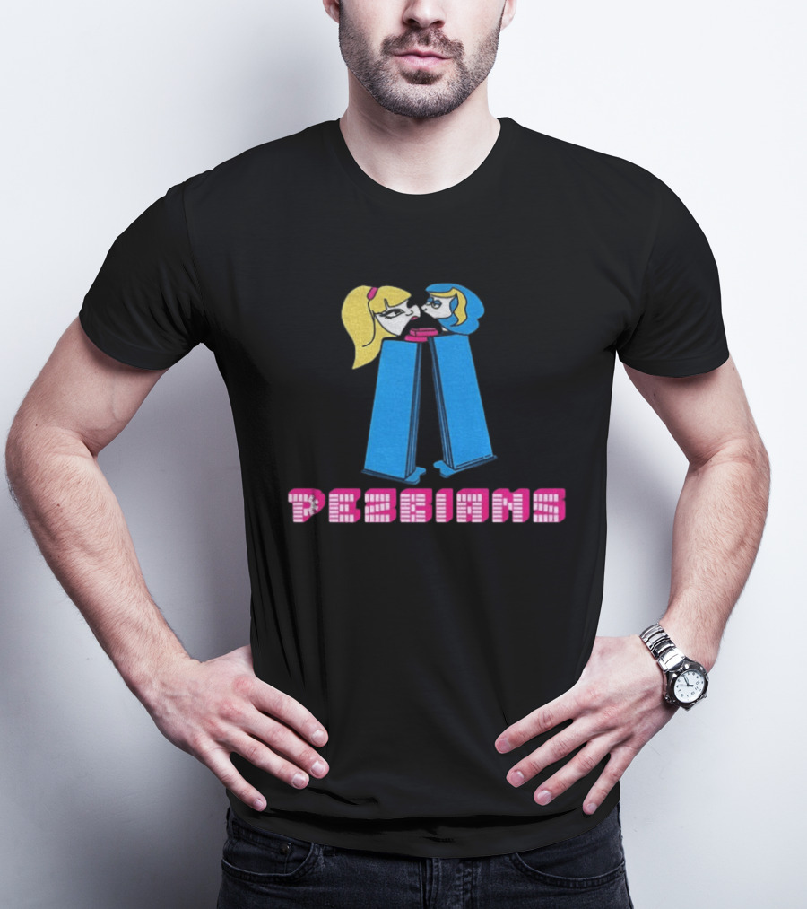 Pezbians The Powerpuff Girls Pez Dispenser Mashup T-Shirt