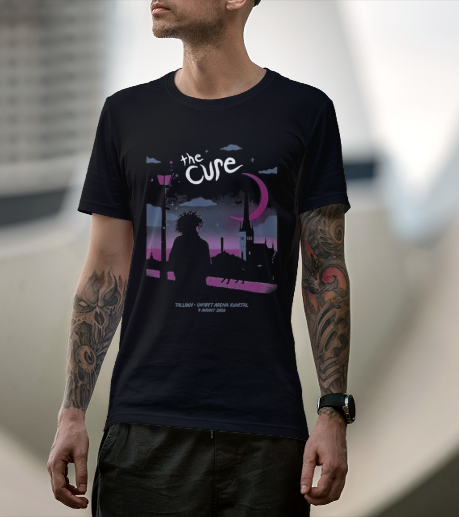 The Cure Tallinn 2026 Unibet Arena Kvartal 9 August Event T-Shirt