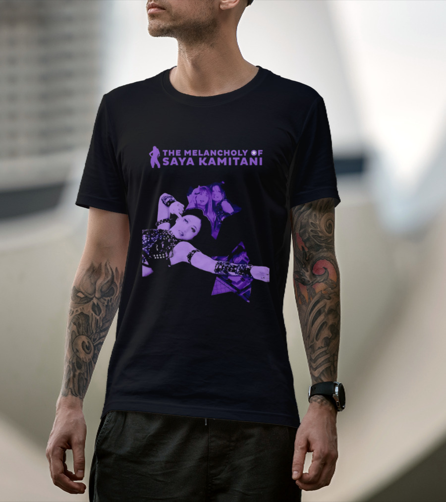The Melancholy Of Saya Kamitani Purple Aesthetic T-Shirt