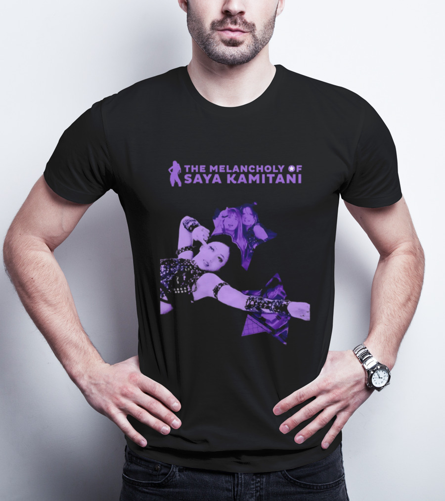 The Melancholy Of Saya Kamitani Purple Aesthetic T-Shirt