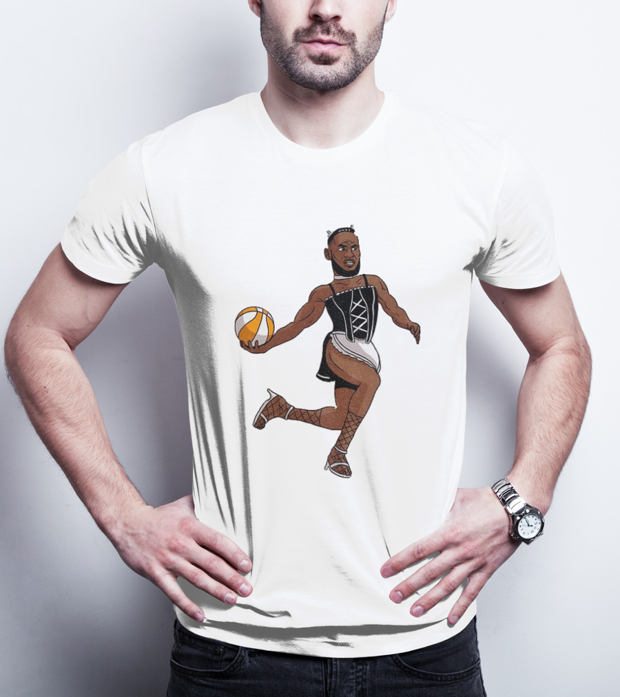 LeBron James Maid Outfit Basketball Crossover WNBA Fantasy T-Shirt