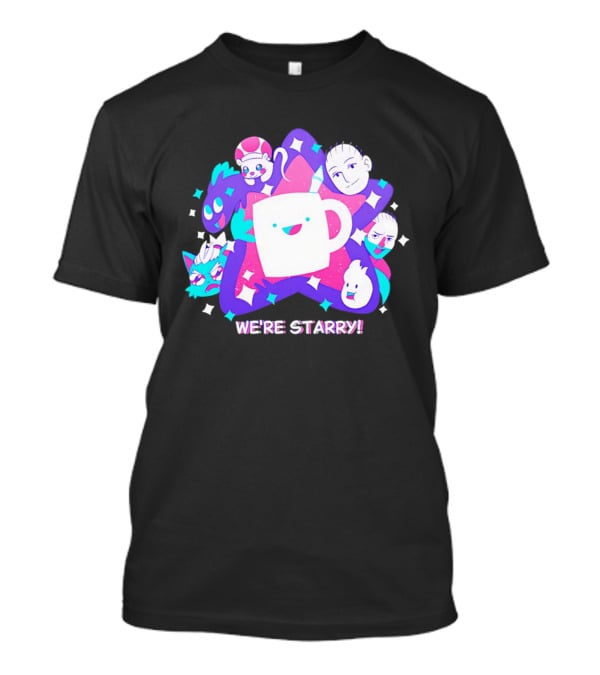 We're Starry Colorful Cartoon Characters And Happy T-Shirt